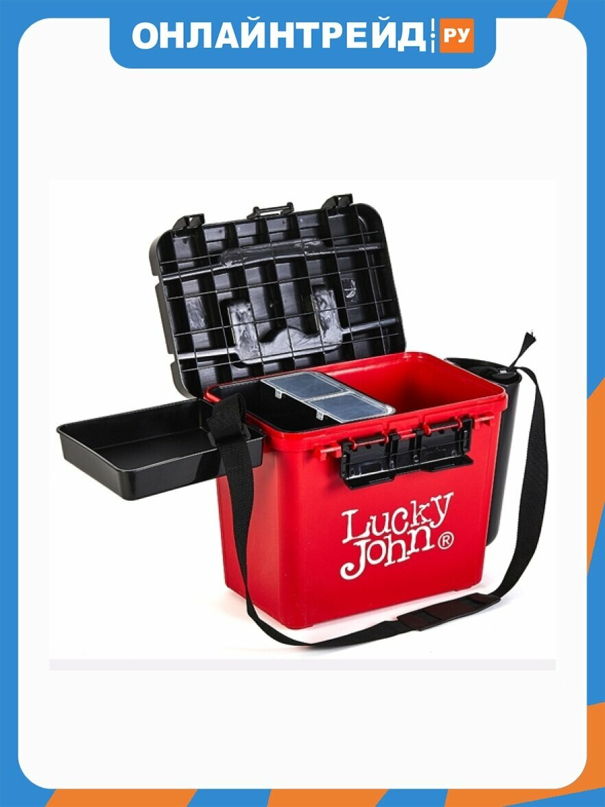 Ящик рыболовный зимний Lucky John 38x26x31.5cm из 6-ти частей