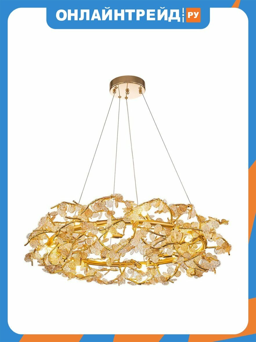 Подвесная люстра Indigo Interior Lighting Indigo Splendore 11042/12P Gold V000421