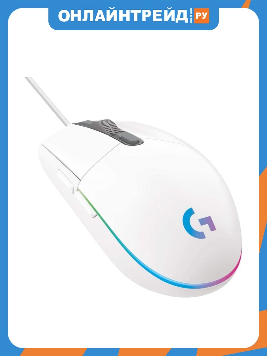 Мышь Logitech Logitech G102 LightSync Gaming Mouse White (910-005809)