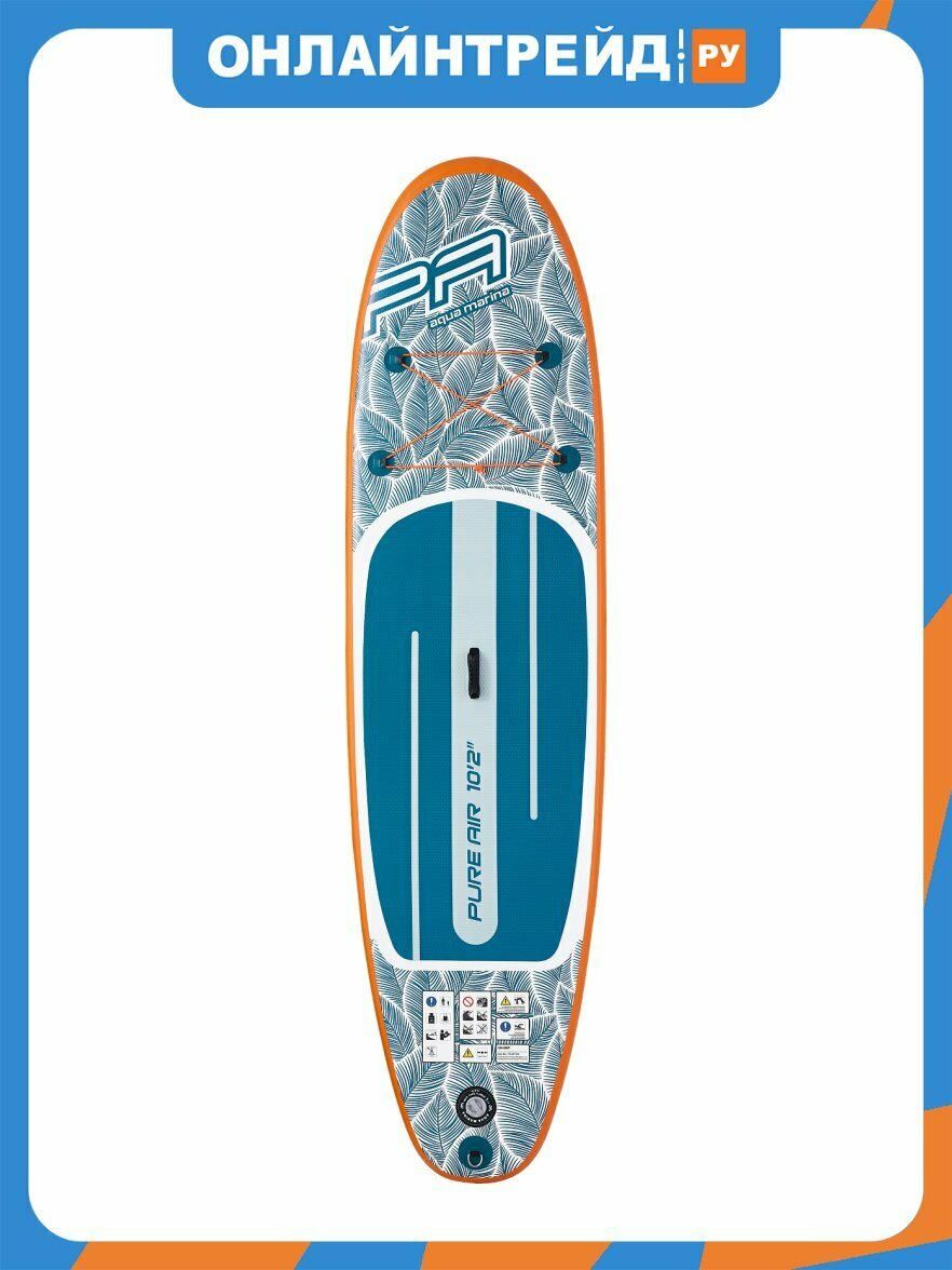 Сапборд для плавания Aqua Marina All-Round iSUP Tropic 10'2 310х79х12см, насос, алюм. весло, лиш, киль, сумка, до 110 кг