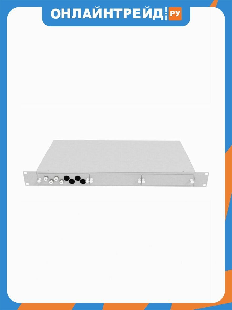 Кросс оптический Toplan , стоечный 19", 4 FC/UPC адаптера, MM (50/125), 1U, серый, укомплектованный (КРС-Top-1U-04FC/U-OM2-GY)