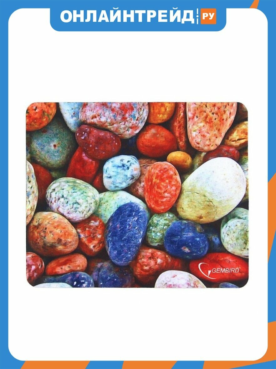 Коврик для мыши Gembird MP-STONES рисунок "камни" (220*180*1мм) полиэстер+резина
