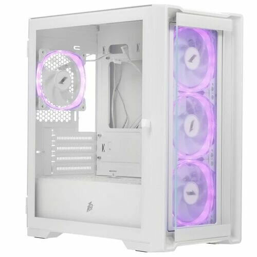 Компьютерный корпус 1STPLAYER TRILOBITE T4-G (T4-G-WH-4FS7-W) белый - Mini Tower, Micro ATX, USB 3.2 Gen 1 Type A, USB 3.2 Gen 2 Type C