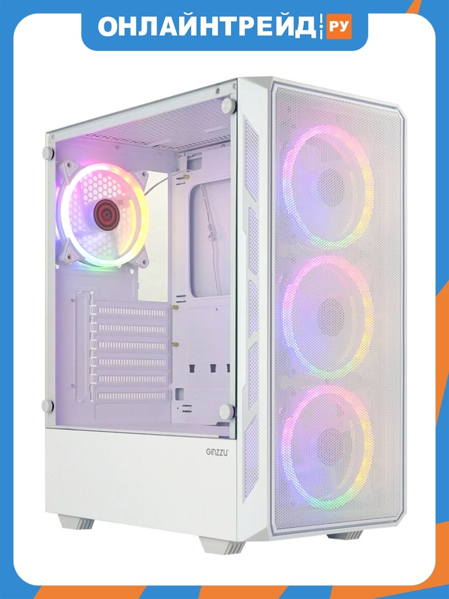 Корпус Ginzzu RX330 ATX белый