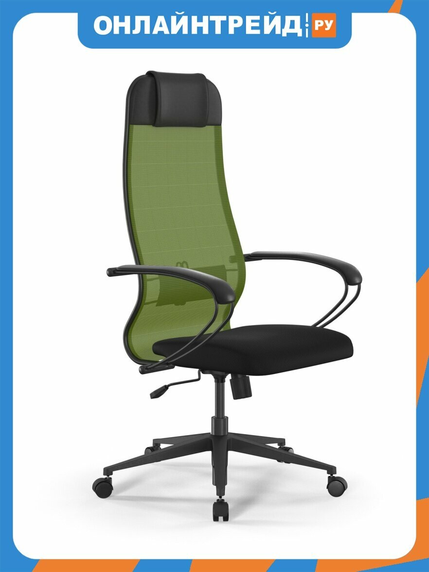 Кресло офисное Метта Sit 10 B1-111K(M09. B11. G19. W02) Зеленый-Черный