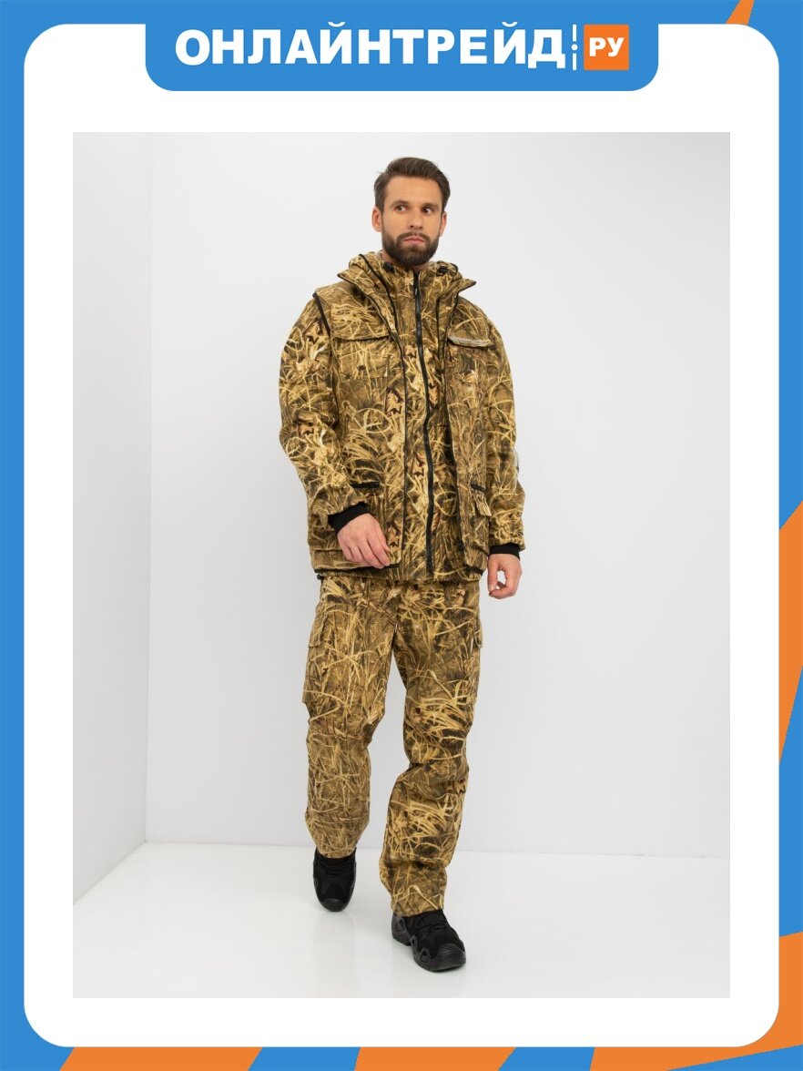Костюм летний Huntsman Тайга-3 цвет Камыш ткань Смесовая разм. 44-46/182-188