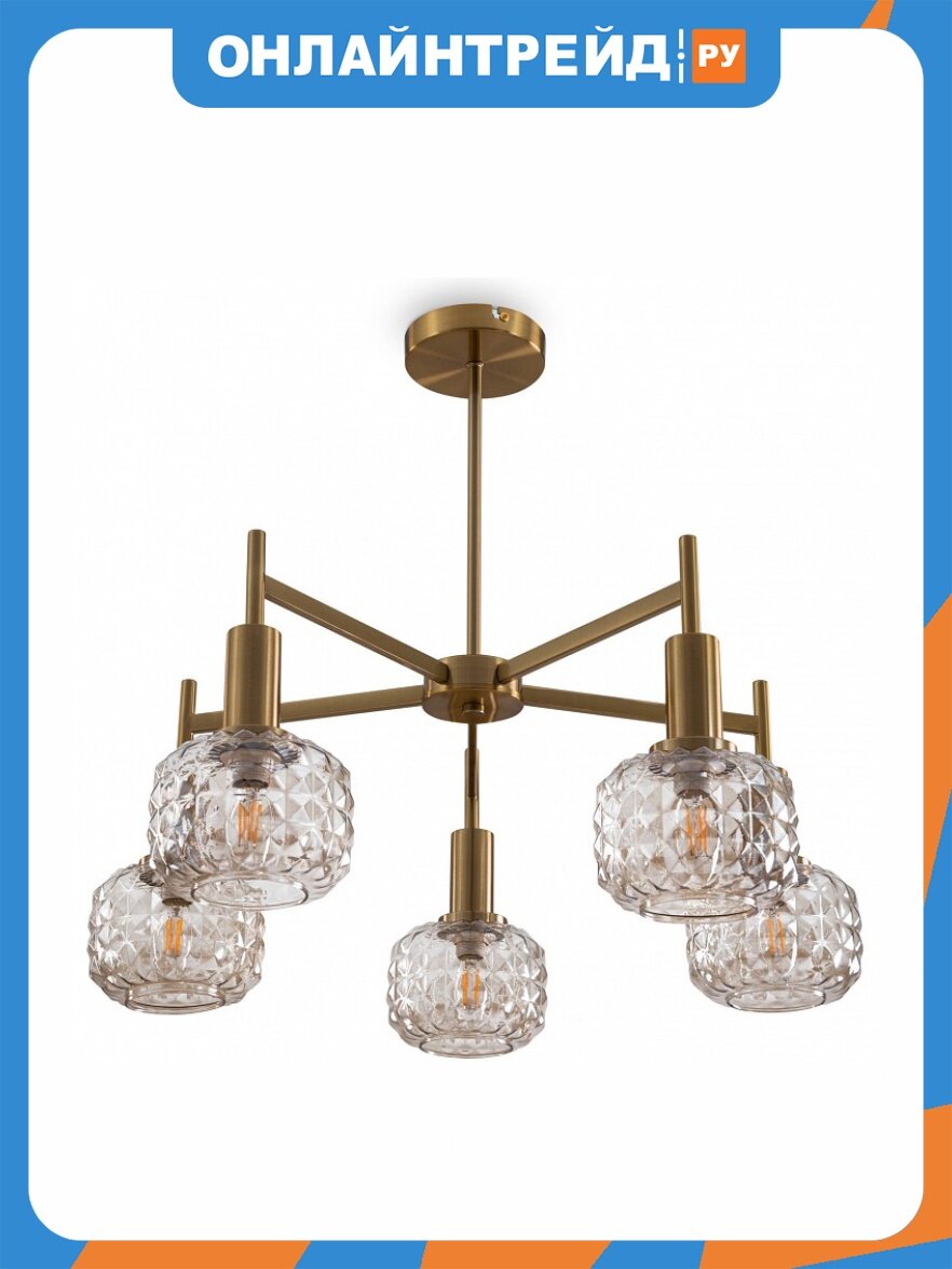 Люстра на штанге Freya Fero FR5366CL-05BS