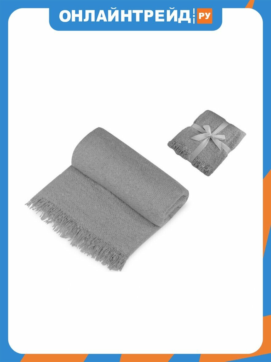 Плед US Basic акриловый Mohair, серый (837327)