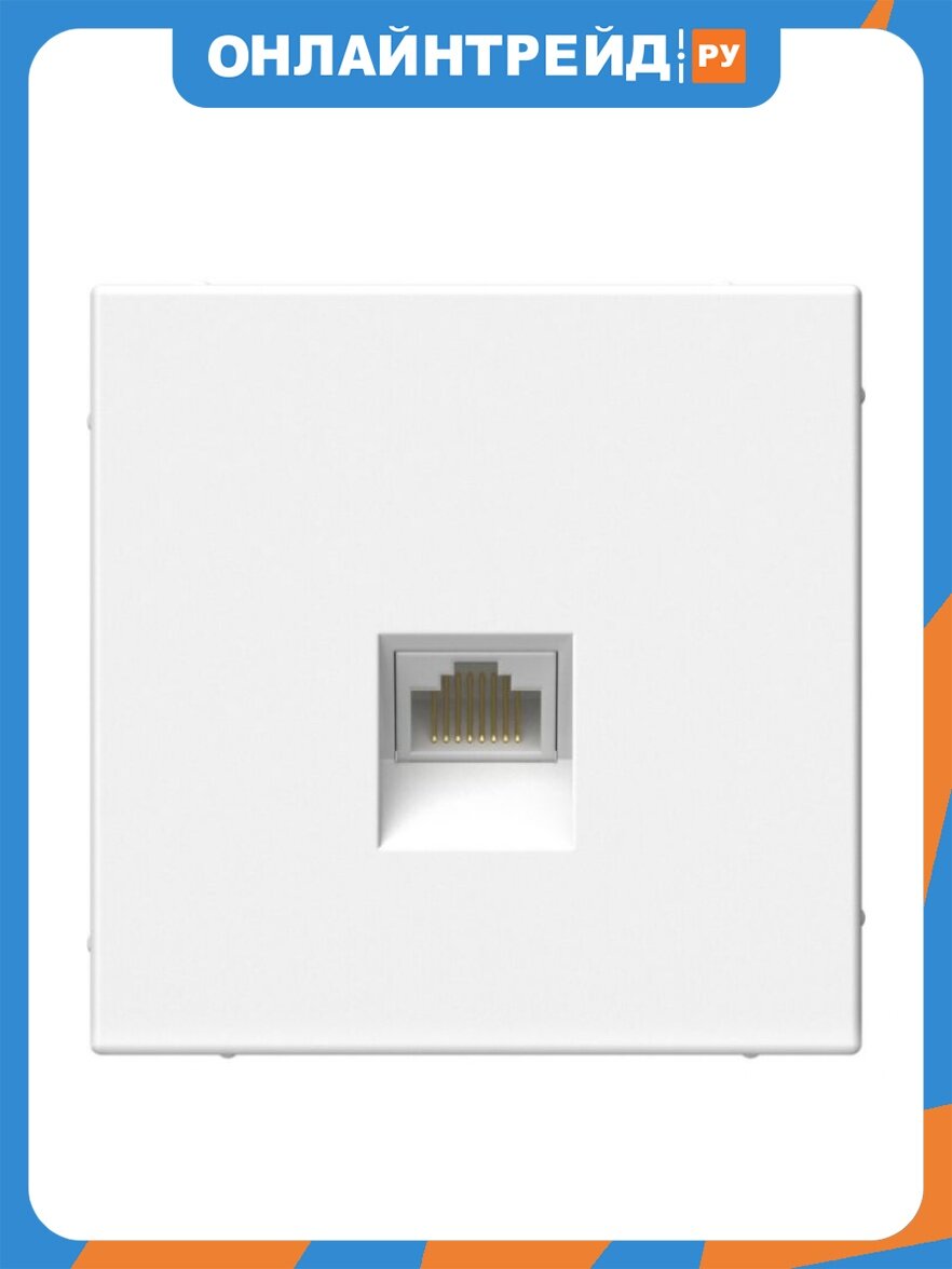 Розетка компьютерная Systeme Electric (schneider Electric) ArtGallery RJ45 кат.6A механизм белый, GAL000186