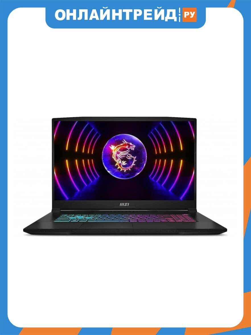 Игровой ноутбук Msi Cyborg 17 B13WFKG-217XRU 17.3" FHD IPS 144Hz 250nits i7-13620H(2.4ГГц), 16Гб DDR5, SSD 1Тб, RTX 5060 8Гб, DOS, Translucent Black (9S7-17U332-21