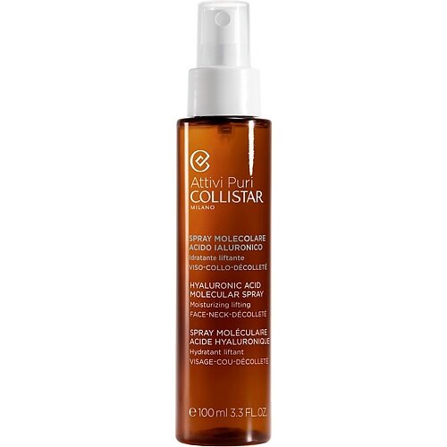 COLLISTAR Молекулярный увлажняющий лифтинг спрей с гиалуроновой кислотой Attivi Puri Hyaluronic Acid Molecular Spray, 100 мл