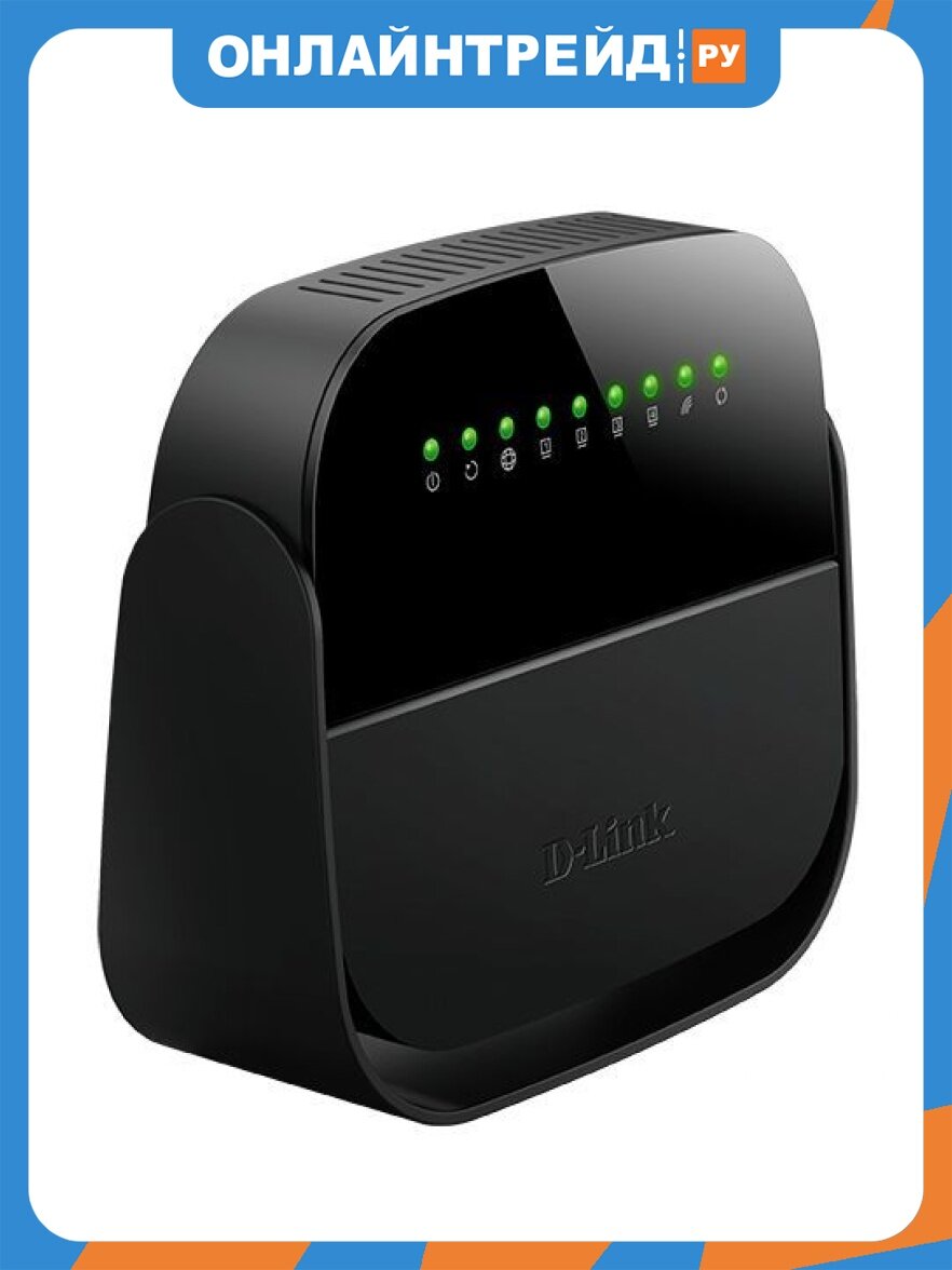 Wi-Fi роутер D-link DSL-2640U/R1A черный