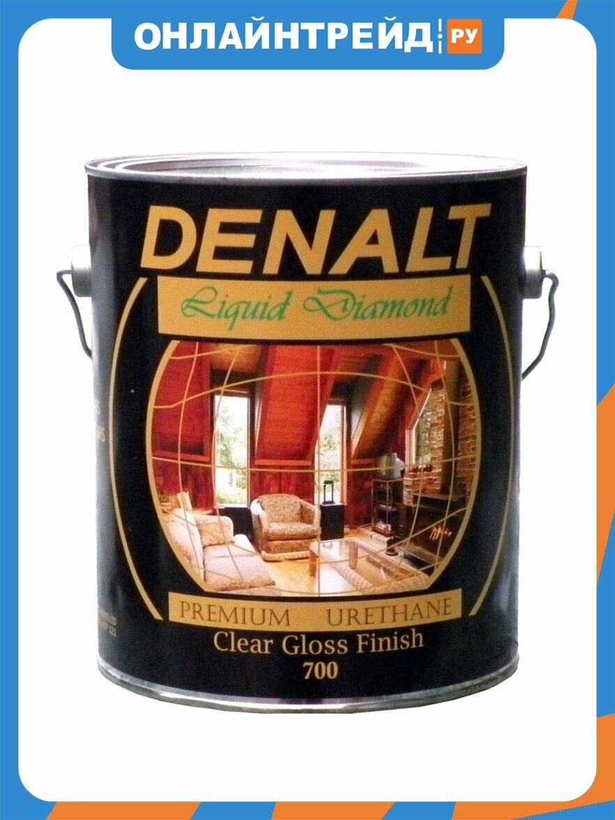 Паркетный лак Denalt Paints «Деналт Жидкий Алмаз», глянцевый, 0,946л.