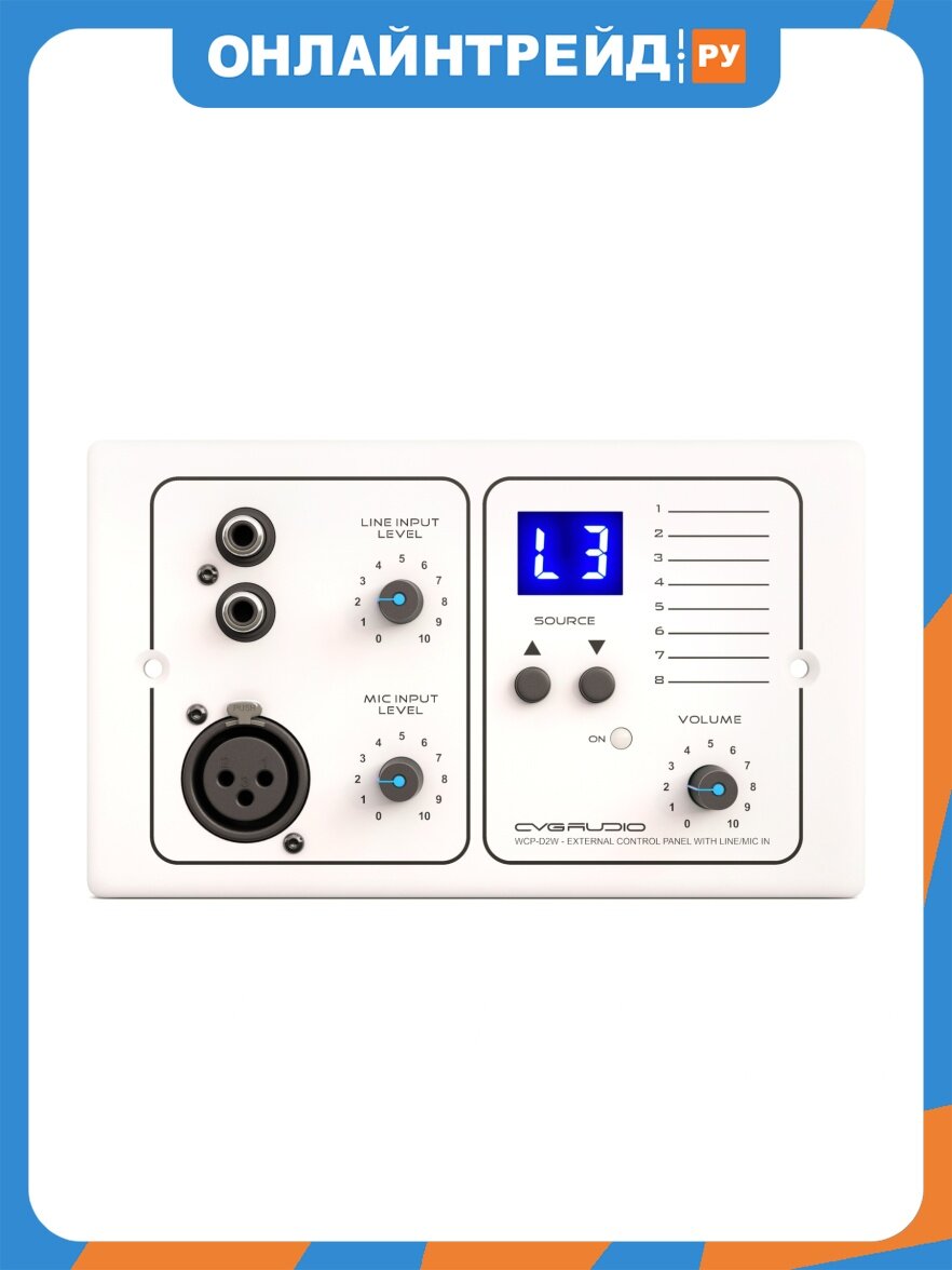 Контроллер зональный Cvgaudio WCP-D2W, настенный