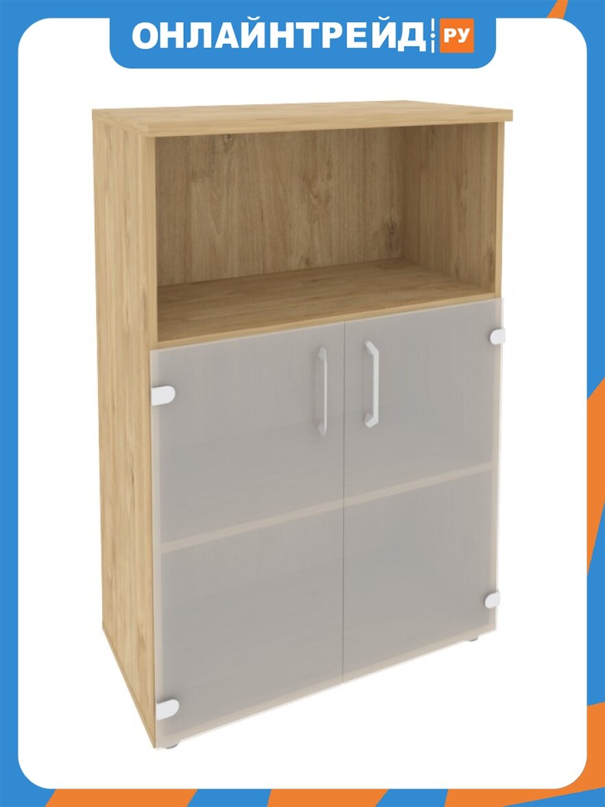 Шкаф Riva CHAIR средний широкий O. ST-2.2 Тиквуд светлый 800*420*1207 Onix