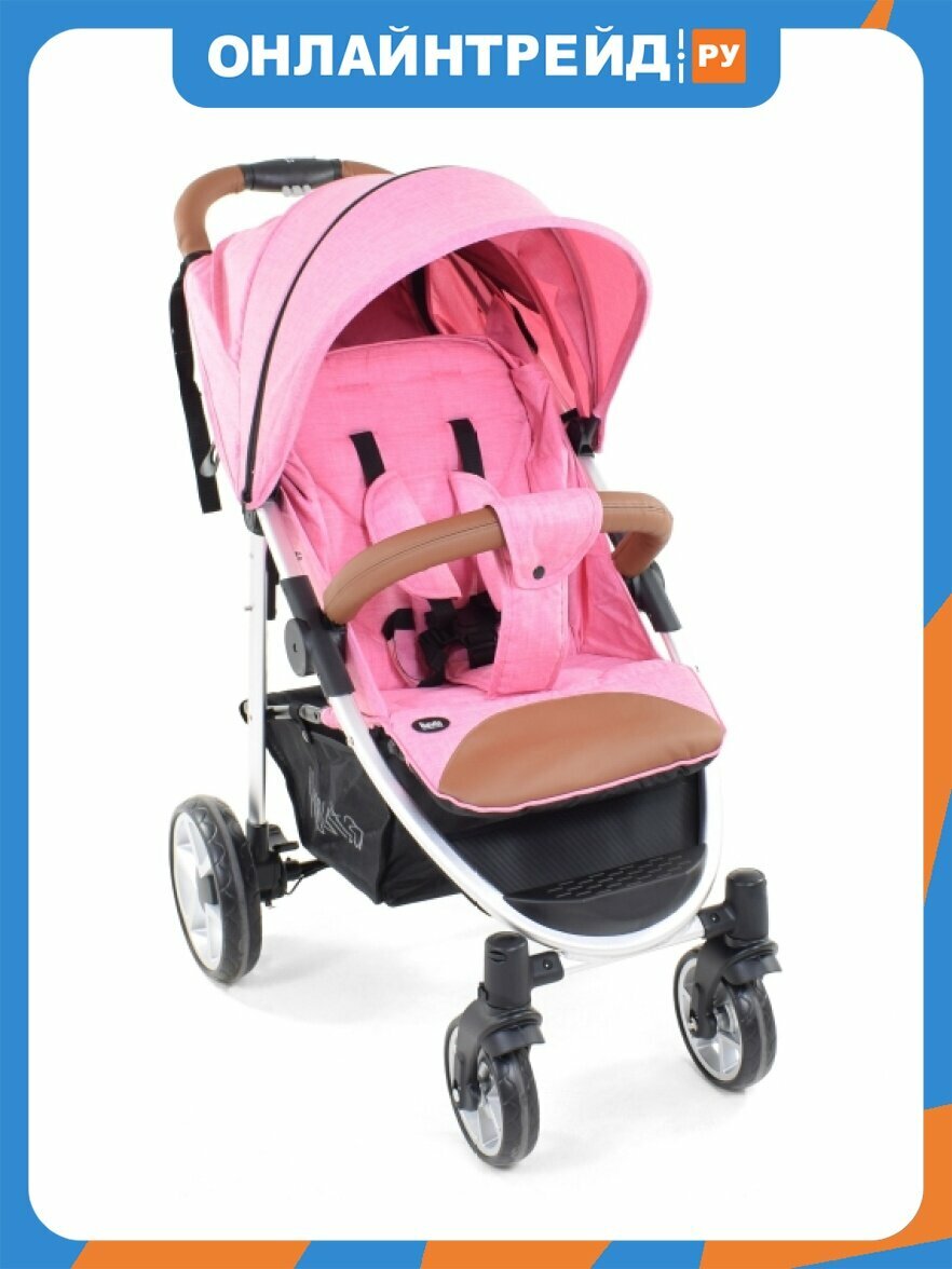 Прогулочная коляска Nuovita Corso Rosa Argento Розовый Серебристая
