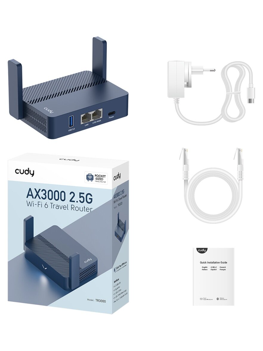 Wi-Fi роутер Cudy TR3000 — фото 1