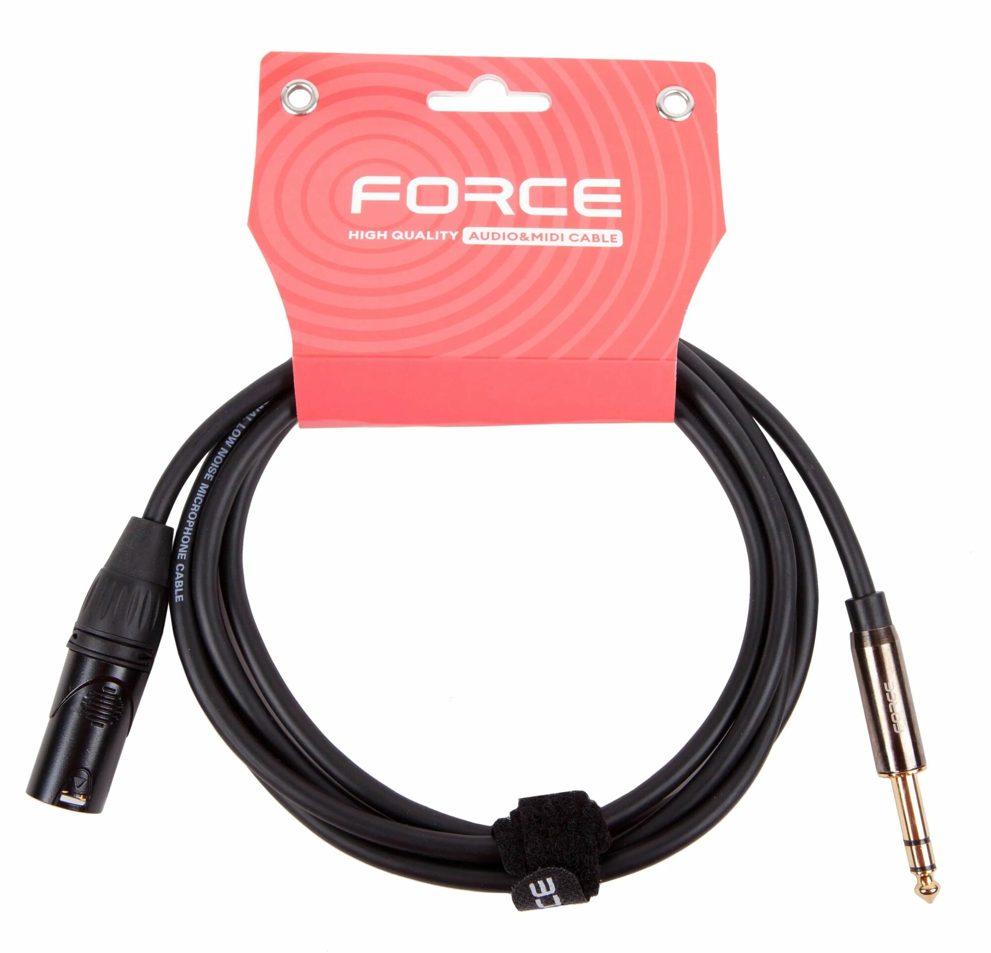 Коммутационный кабель Force FLC-13/2 XLR (M) jack 6.3 (M), 2 м