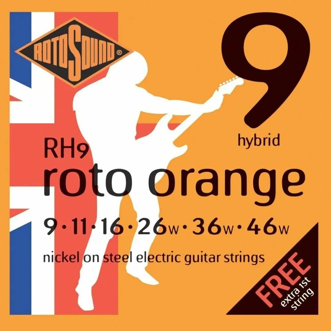 Струны для электрогитары RotoSound RH9 Roto Hybrid Nickel Plated Steel 9-46