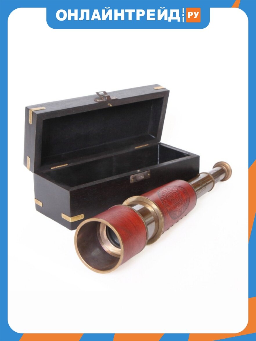 Подзорная труба Nautic Armouri в деревянном футляре TN-15-18037