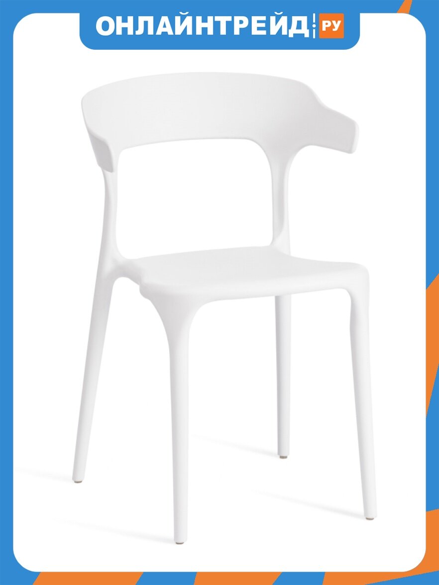 Комплект стульев Tetchair TON 4 шт (mod. PC33) пластик, 48 x 48 x 74 см, белый (White C0057)