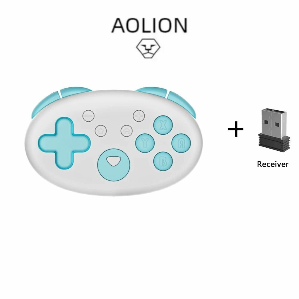 Aolion Беспроводной мини-игровой контроллер N5 с функцией Turbo Joypad для Steam / NS Switch / Android / IOS