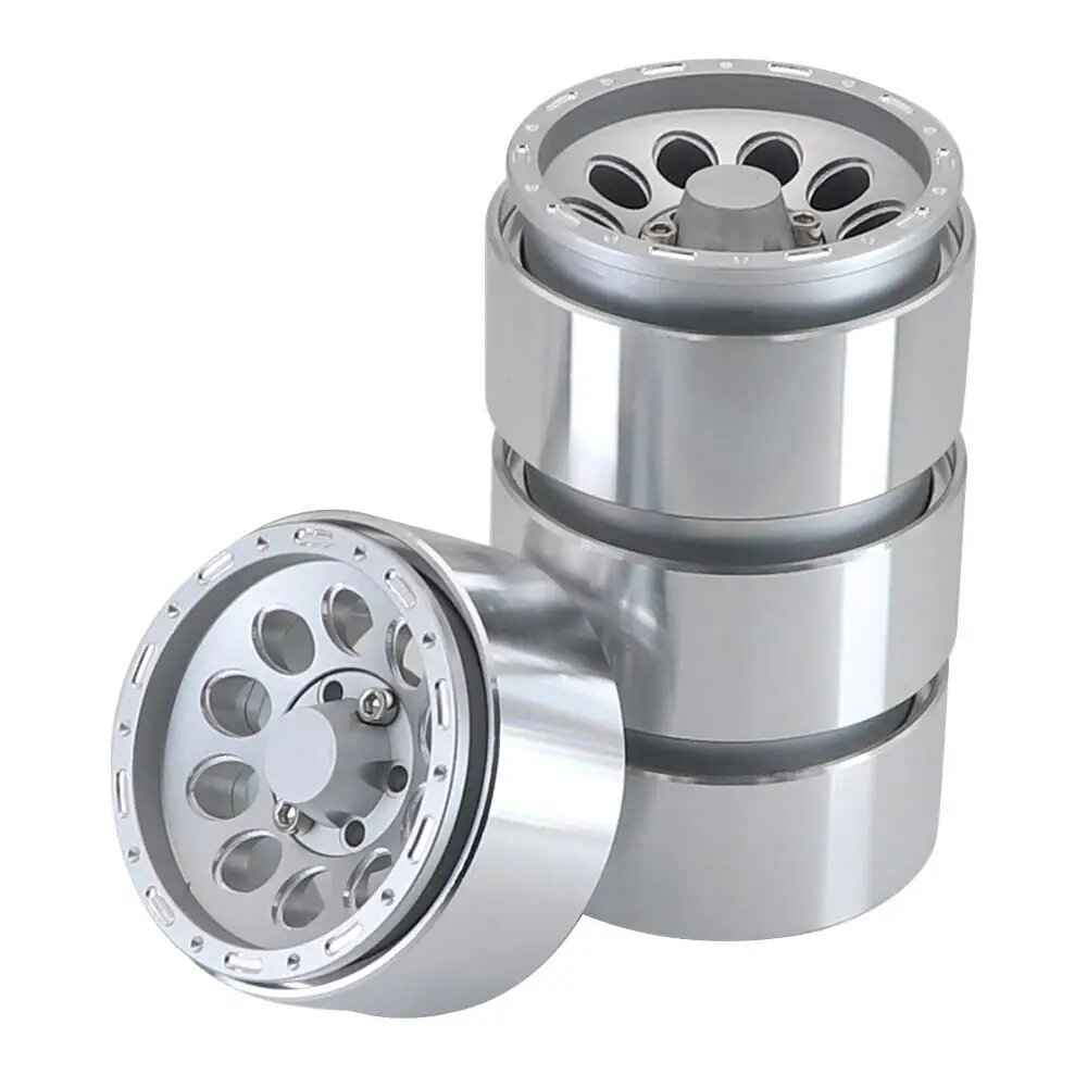 Металлические бэдлоки 1.9" SILVER для RC краулера 1/10