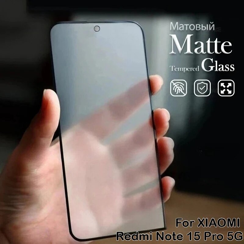 2 шт. матовое закаленное стекло 9H для Redmi Note 15 14 13 Pro Plus 7 8 8T 9S 9T Redmi Note 13 4G