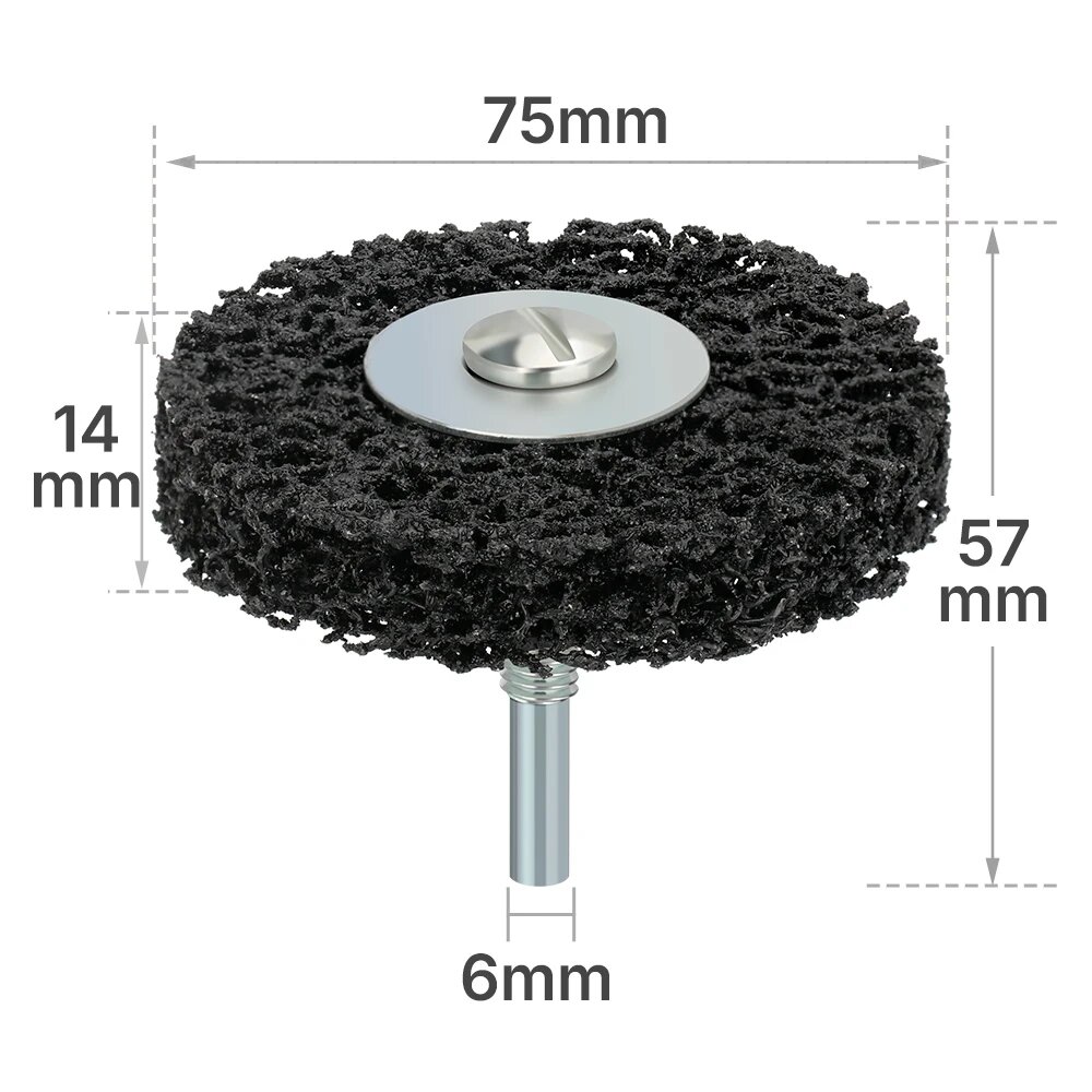 XCAN Шлифовальный диск 50/75 мм коралловый 6 мм 75mm Black