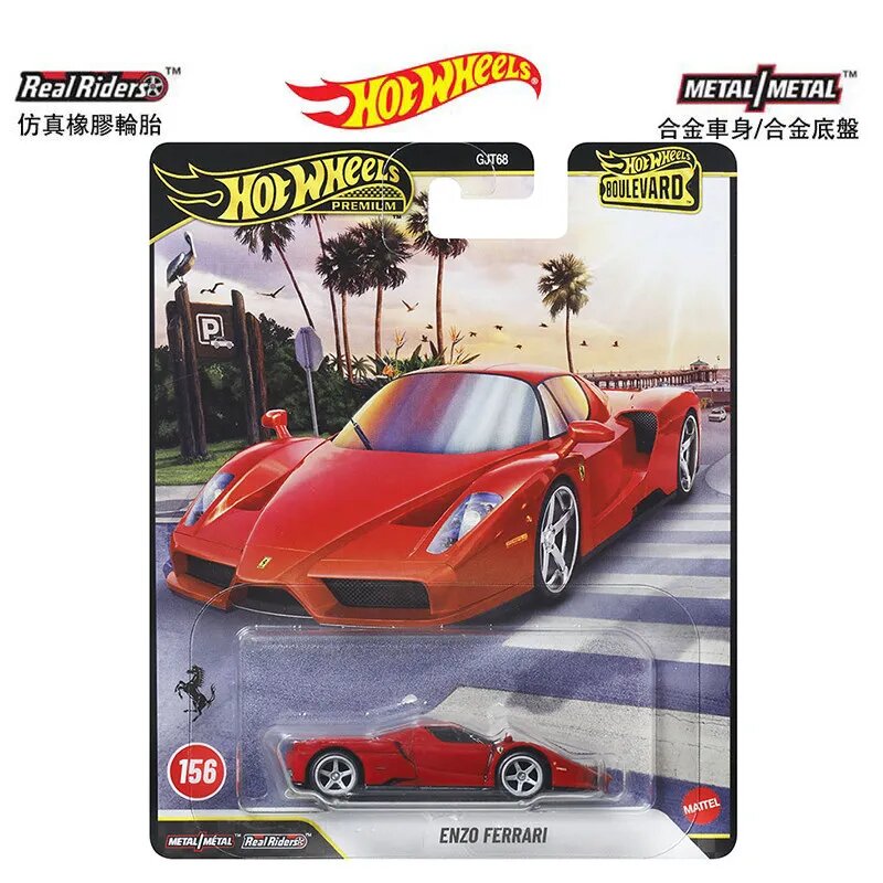 Коллекционные модели автомобилей Hot Wheels Premium Boulevard 1:64 Ferrari Красный, Ferrari Enzo