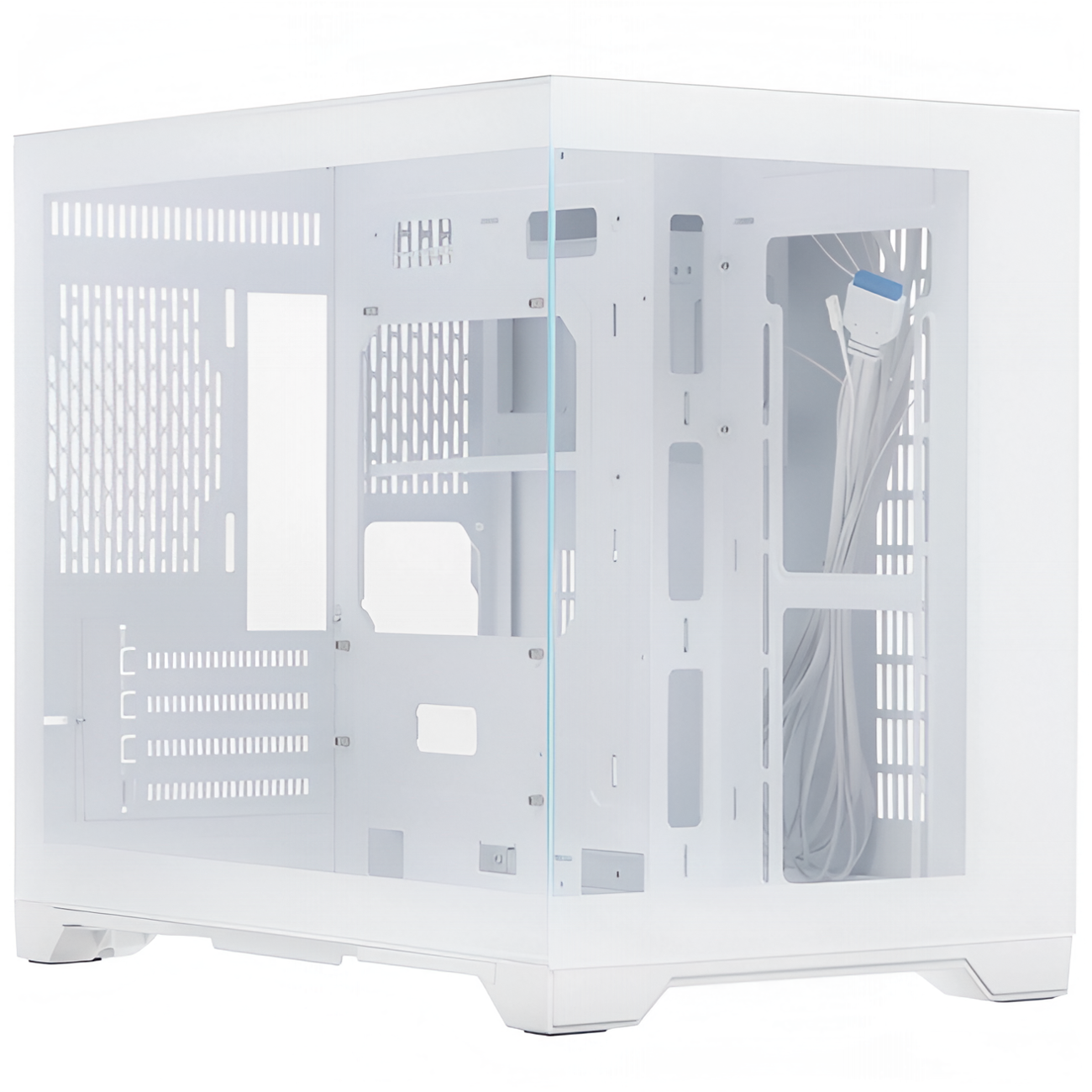 Корпус Mini-Tower 1STPLAYER MEGAVIEW MV6-T, Micro-ATX, белый (MV6-TP-WH)