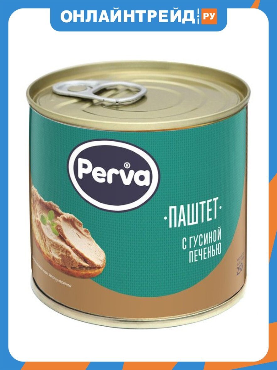 Паштет Perva с гусиной печенью ключ 250 г