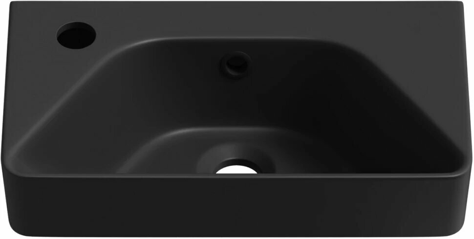 Раковина Lavinia Boho Bathroom Sink 33311058 40x22 см L, рукомойник, черный матовый