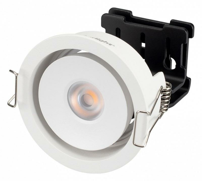 Встраиваемый светильник Arlight CL-SIMPLE-R78-9W Warm3000 (WH, 45 deg) 026868 цвет плафона подвески Белый, цвет арматуры Белый