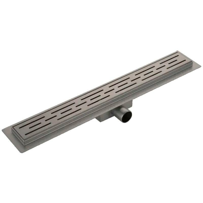 Душевой лоток Haiba 800x70 HB91800-3 с решеткой Оружейная сталь