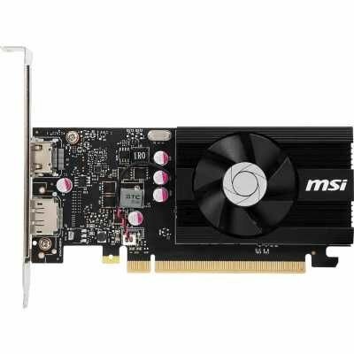 Видеокарта MSI NVIDIA GeForce GT 1030 4GD4 LP OC (GeForce GT 1030 4GD4 LP OC) - PCle 3.0, GPU 1430 МГц, 4 ГБ, 1 x DisplayPort, HDMI
