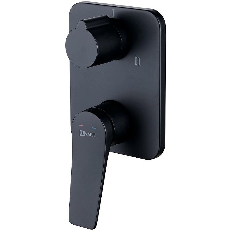Смеситель для душа Lemark Bronx LM3728BL Черный матовый