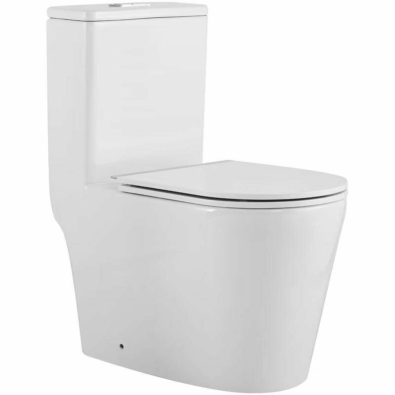 Унитаз-моноблок SantiLine SL-5029 Белый с сиденьем Микролифт