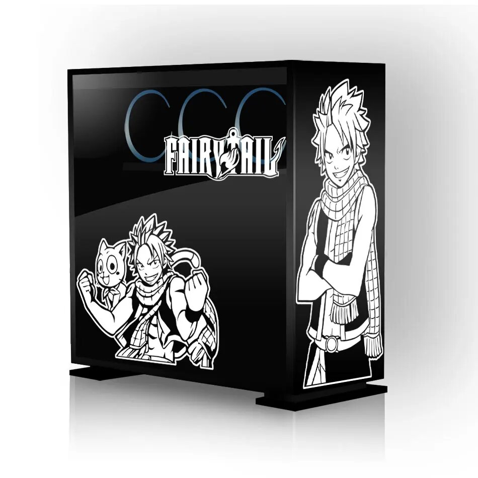 FAIRY TAIL Natsu Винил Наклейки для ПК White and White