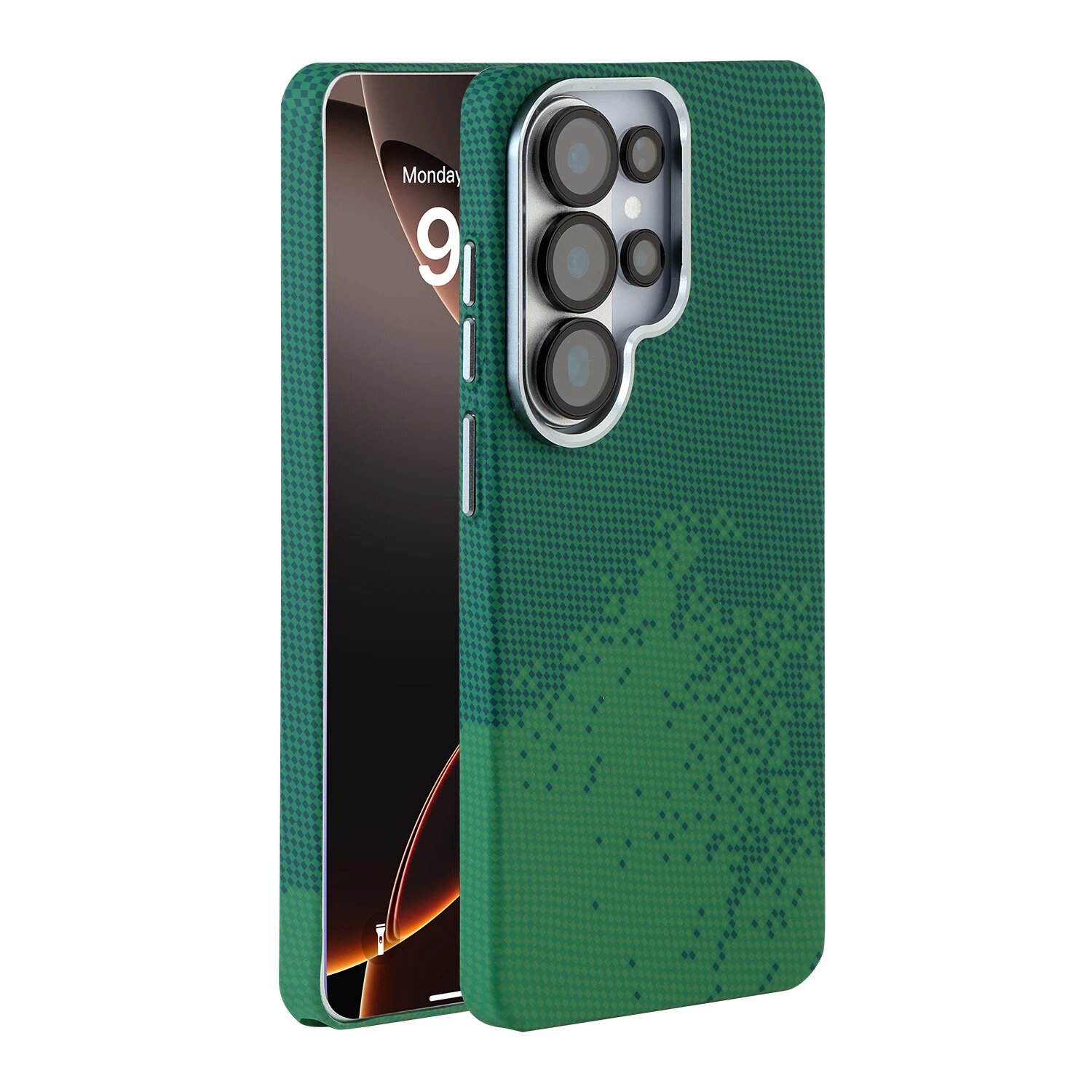 Магнитный Пластиковый Чехол С Текстурой Карбона Для Samsung Galaxy S26 Galaxy S26, Зеленый, XY Green