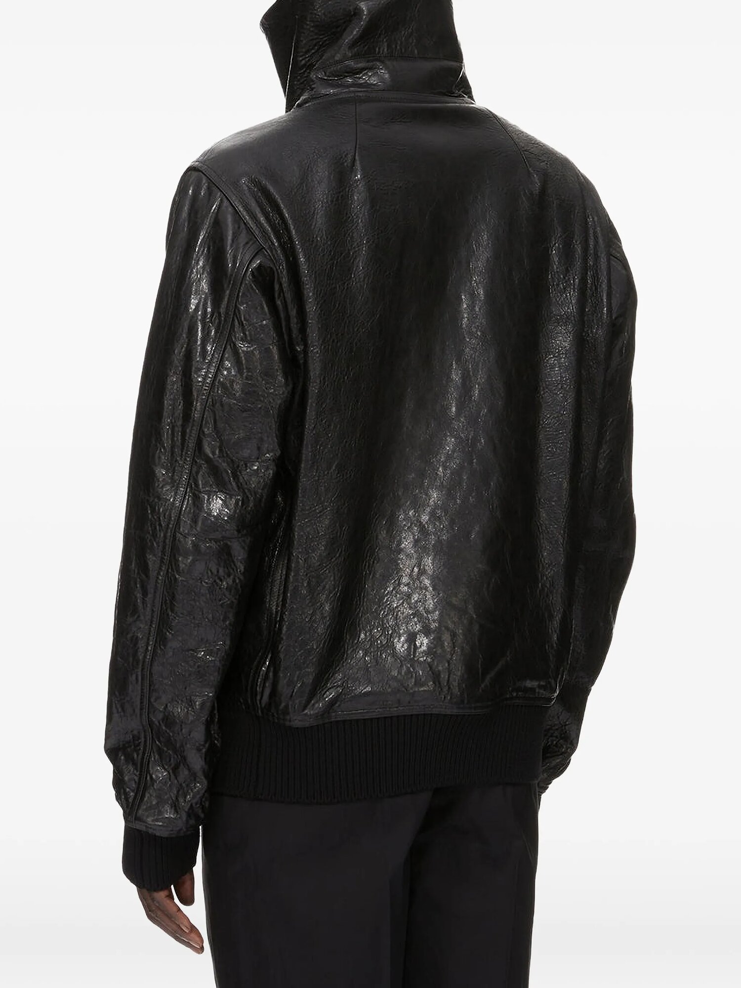 Куртка Rick Owens Dracuflight leather jacket, размер 50 — фото 1