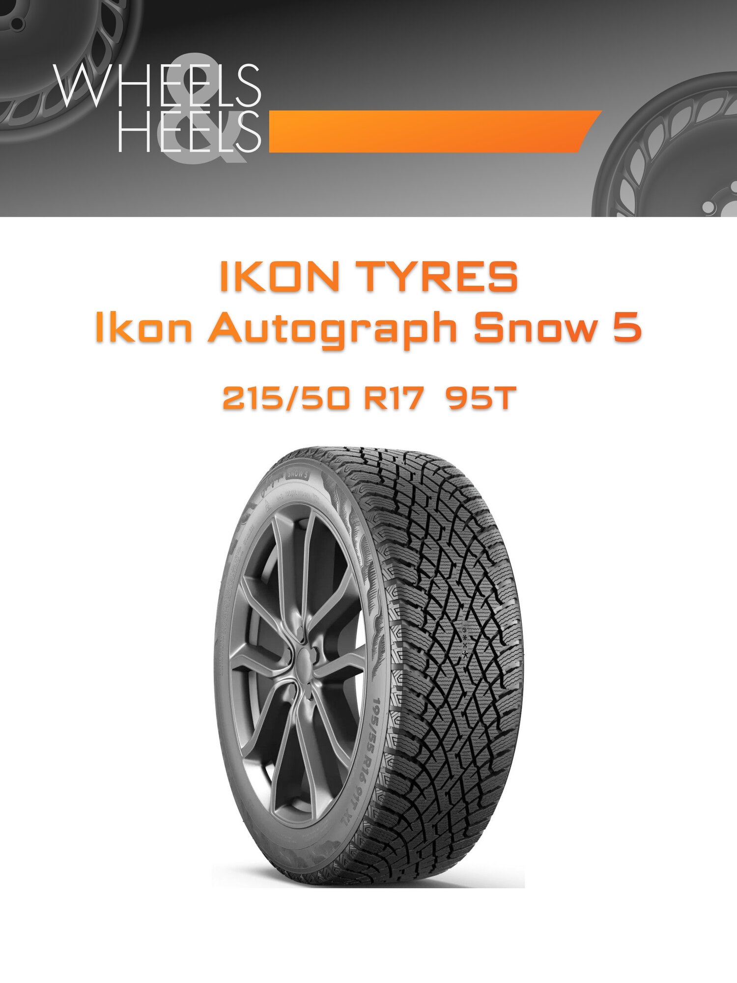 Шина автомобильная Ikon Tyres Ikon Autograph Snow 5 215/50 R17 95T XL WINTER, зимняя, универсальная