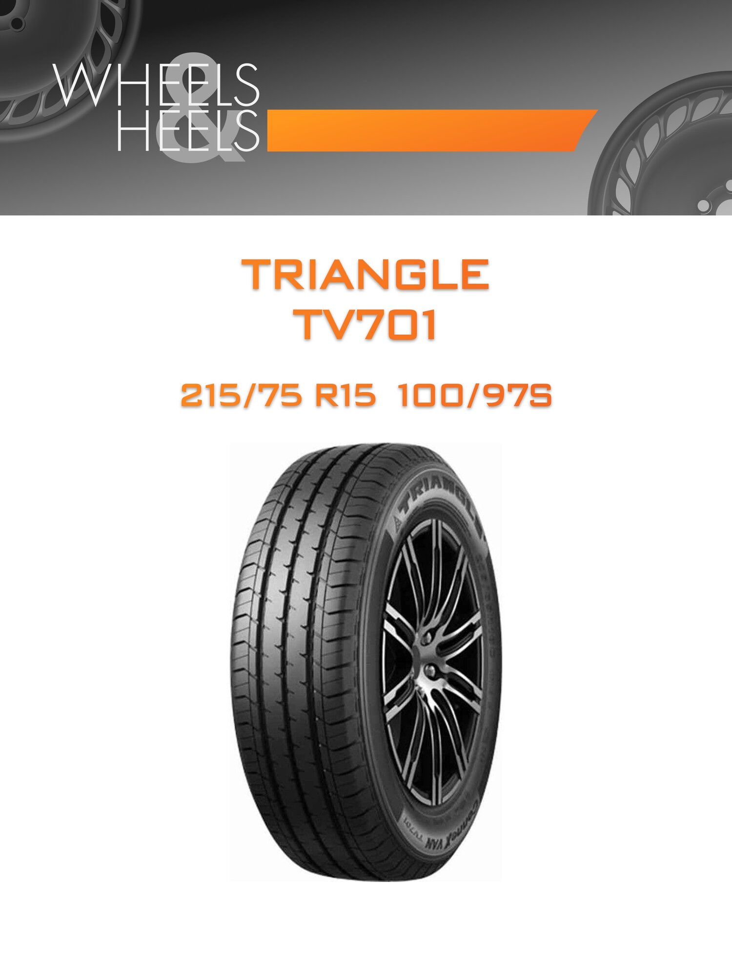 Шина автомобильная Triangle TV701 215/75 R15 100/97S SUMMER, летняя, универсальная