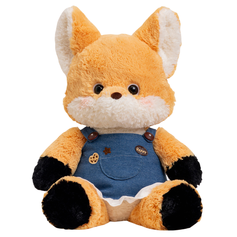 Плюшевая кукла Унисекс Tak Bebe "Лесная Бегущая Лиса" коллекция, Run Fox (Includes Denim Dress), 50 см
