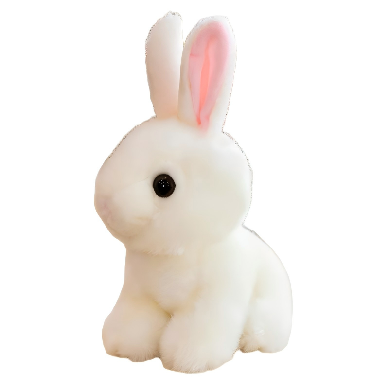 Плюшевые игрушки унисекс DAKUTU Simulated Rabbit White, 28CM EU