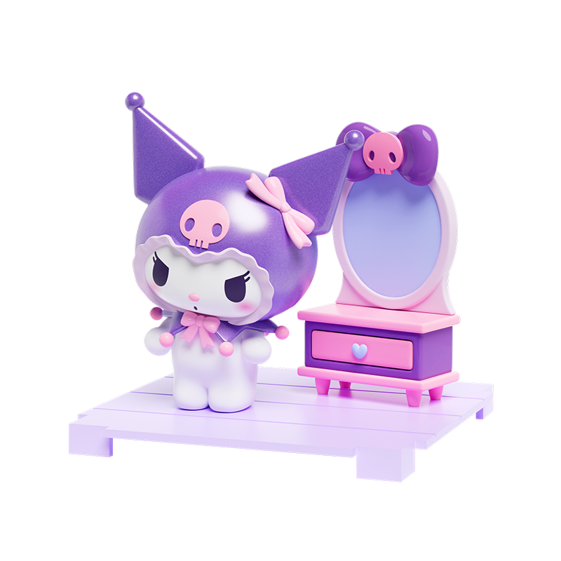 Домашняя коллекция Модный мини-бокс MOETCH Kuromi Sanrio, Confirmed-Immersive Storage (Open)