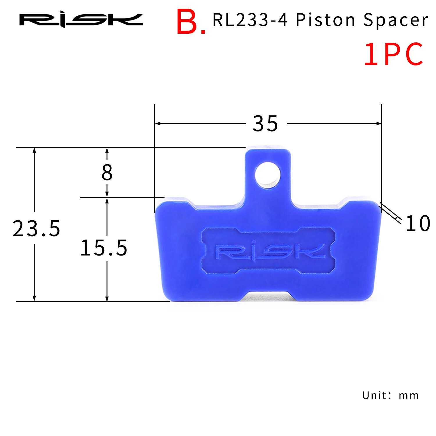 Прокладка-фиксатор поршней RISK RL233-4, B
