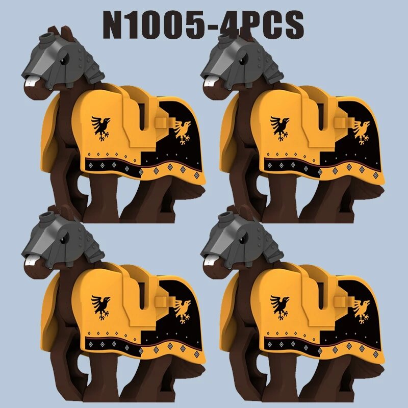 BRICKPANDA Средневековый замок Warhorse B11-91-4PCS