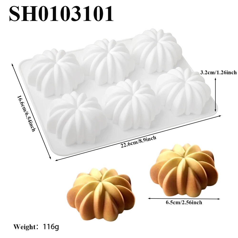 Форма для муссового торта SHENHONG 1 или 6 ячеек SH0103101