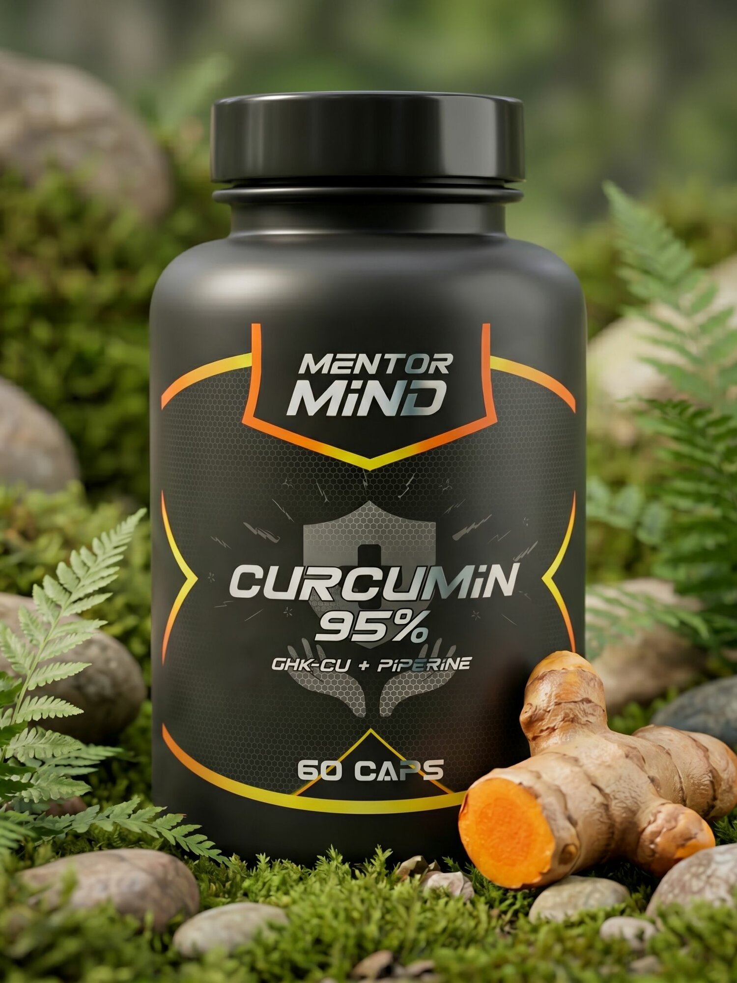 Куркумин 95% + Трипептид меди + Биоперин, Куркумин 95% + GHK-Cu + БиоперинКуркумин, Curcumin, 60к